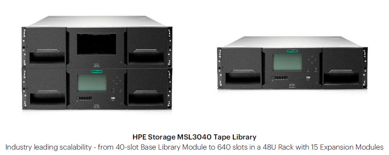 HPE Storage MSL3040 Tape Library QuickSpecs | HPE