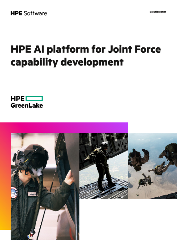 HPE AI platform for Joint Force capability development HPE AI platform for Joint Force capability development