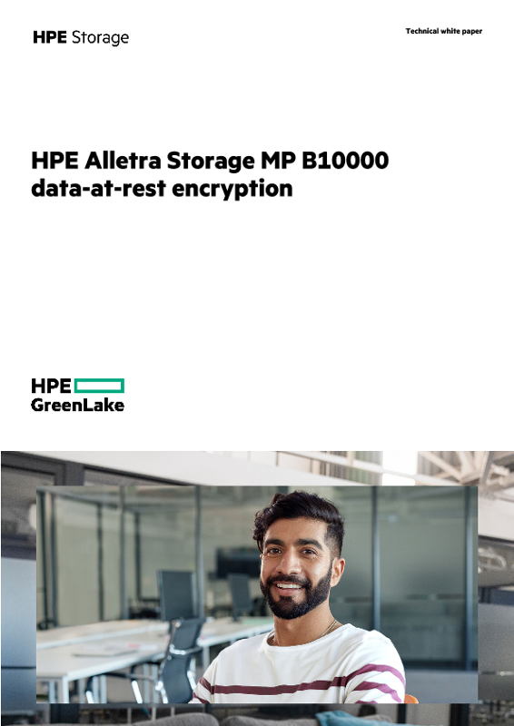 HPE Alletra Storage MP B10000 data-at-rest encryption HPE Alletra Storage MP B10000 data-at-rest encryption