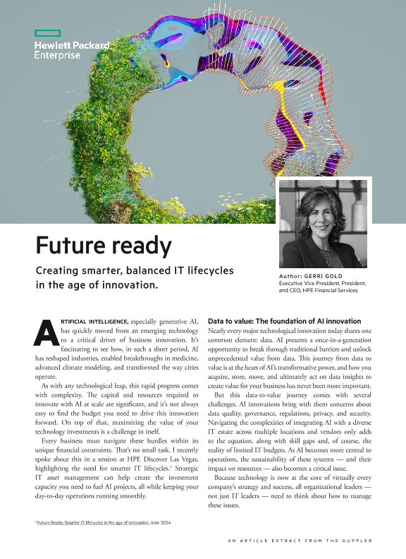 Future ready – Creating smarter, balanced IT lifecycles in the age of ... Future ready – Creating smarter, balanced IT lifecycles in the age of ...