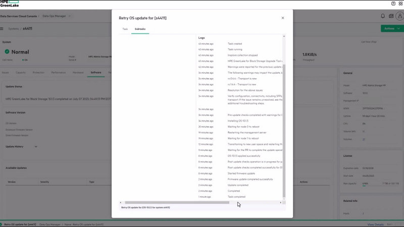 Learning about Data Services Cloud Console Customer Self Update and ...