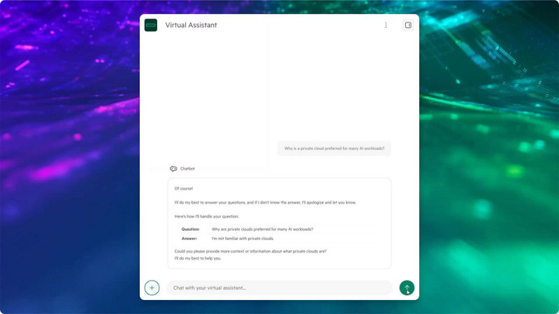 Deploy and Secure a Virtual Assistant with HPE Private Cloud AI | HPE ...