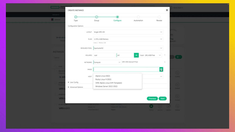 Creating your first VM instance with HPE Morpheus VM Essentials | HPE