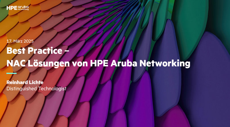 Best Practice- NAC Lösungen von HPE Aruba Networking | HPE Deutschland