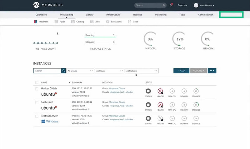 Morpheus Minute Instance Type & Layout Price Sets HPE | HPE