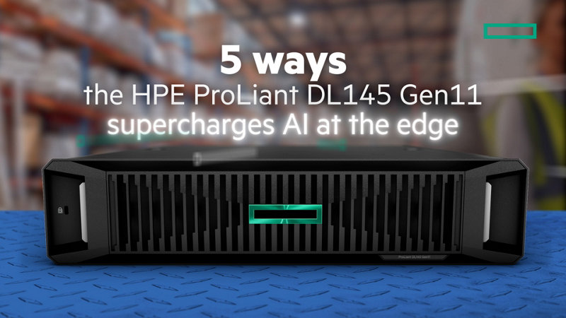 5 ways HPE ProLiant DL145 Gen11 supercharges AI at the edge | HPE