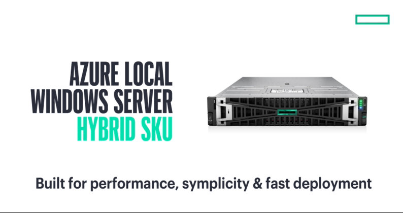 HPE - Azure Local Plus Windows Server Hybrid SKU | HPE Schweiz