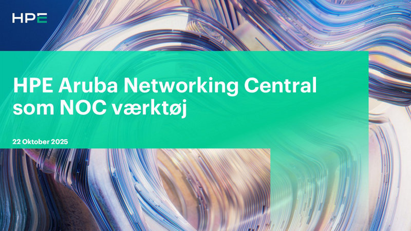 HPE Aruba Networking Central som NOC værktøj | HPE