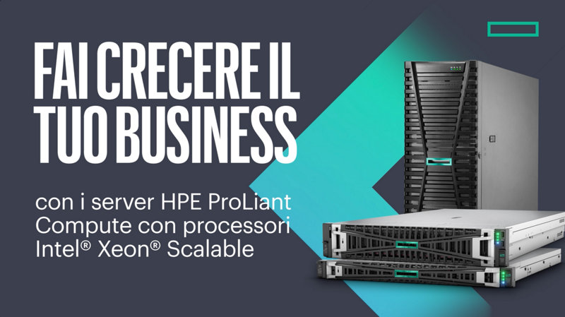 Server HPE ProLiant + processori Intel Xeon® Scalable | HPE